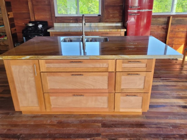 Travertine Countertops - DG Granite Shop - Belize