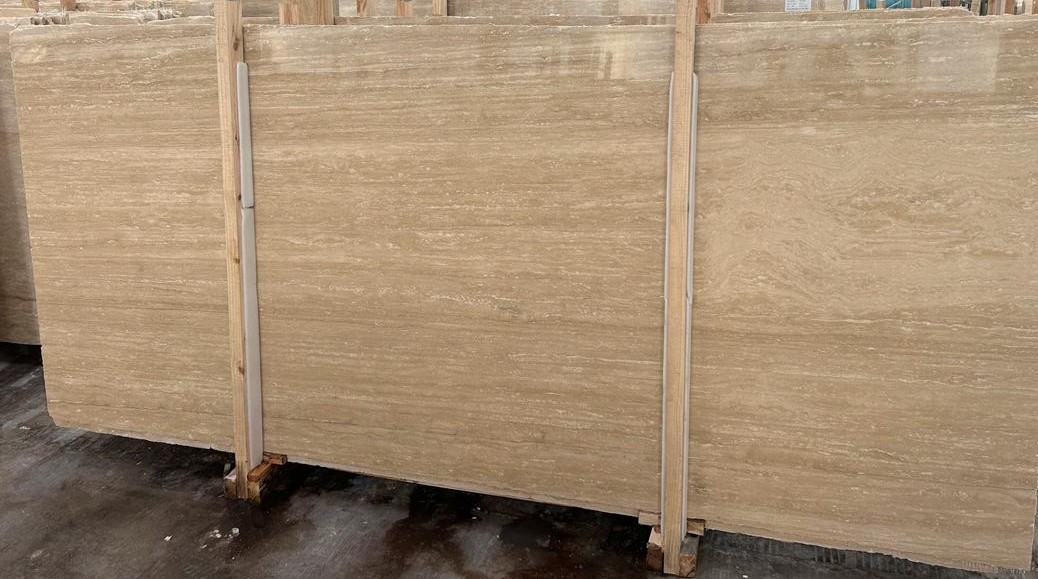 Travertine Slabs - DG Granite Shop - Belize